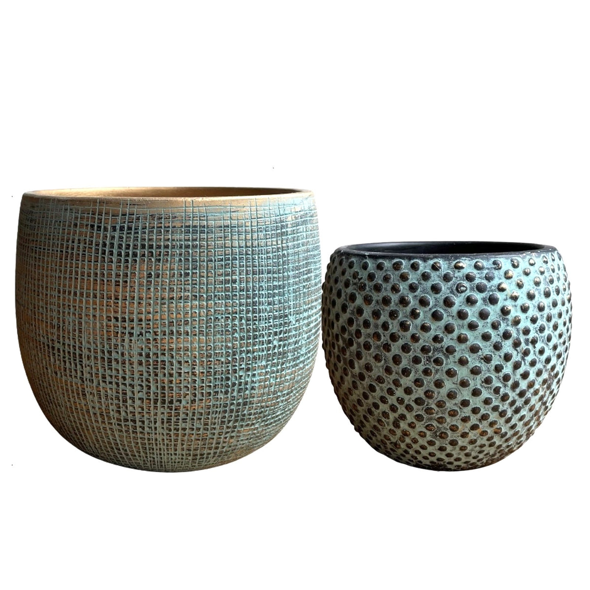 Bali Designer Ceramic Plant Pots - Set 2 – Olly & Rose